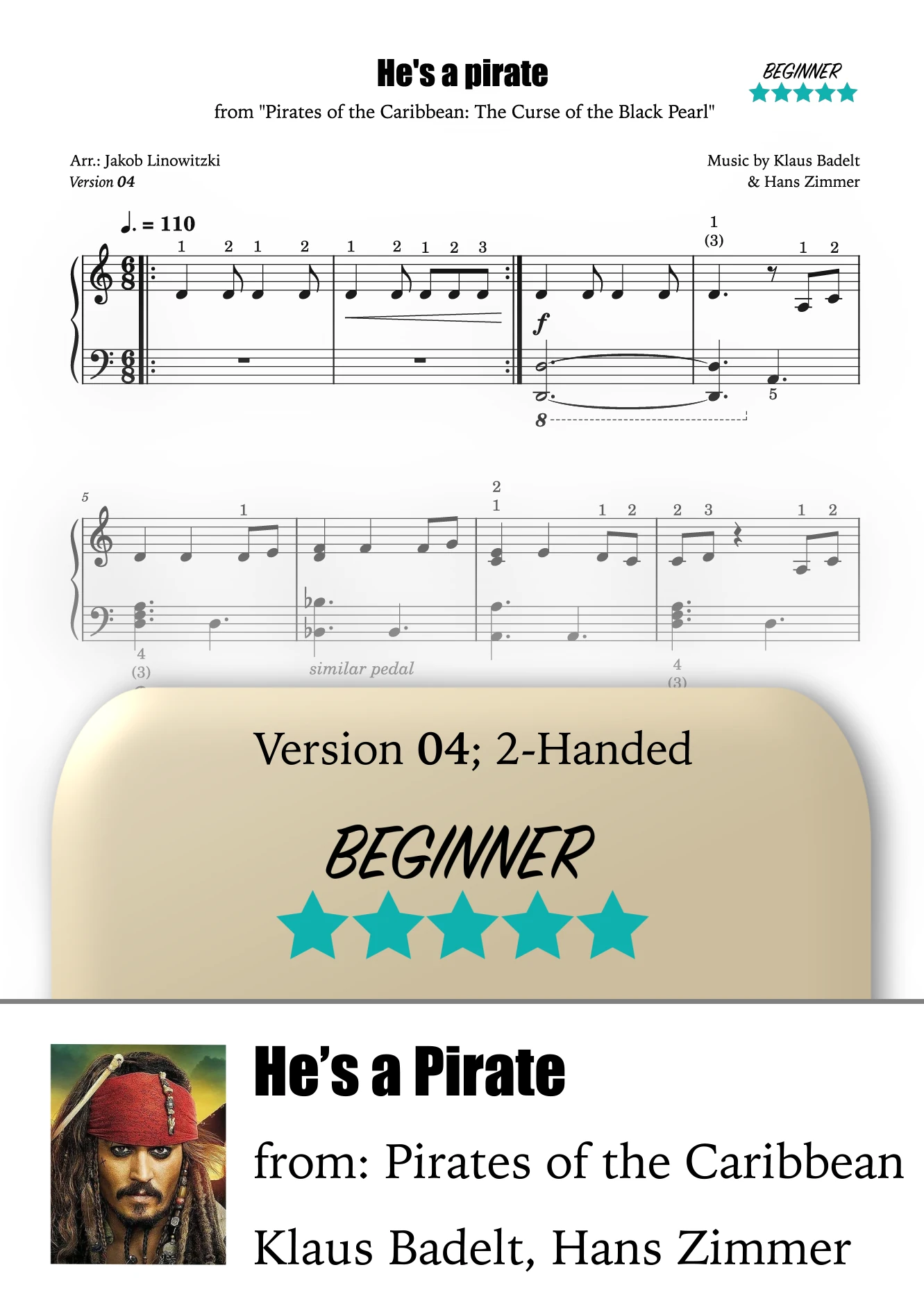 He's a Pirate – Level: Beginner